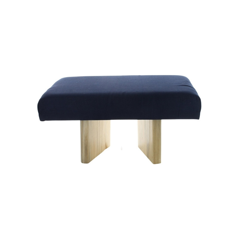 Banc de méditation Shoggi en bois Omsaé avec assise rembourrée - Chakra.fr